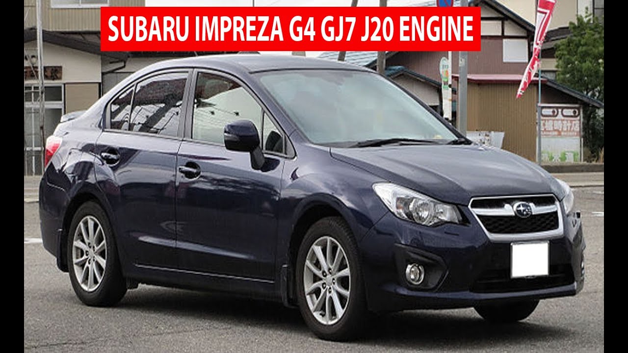 SUBARU IMPREZA G4 GJ7 J20 ENGINE LOCATIONS OF THE CHASSIS NUMBER ...