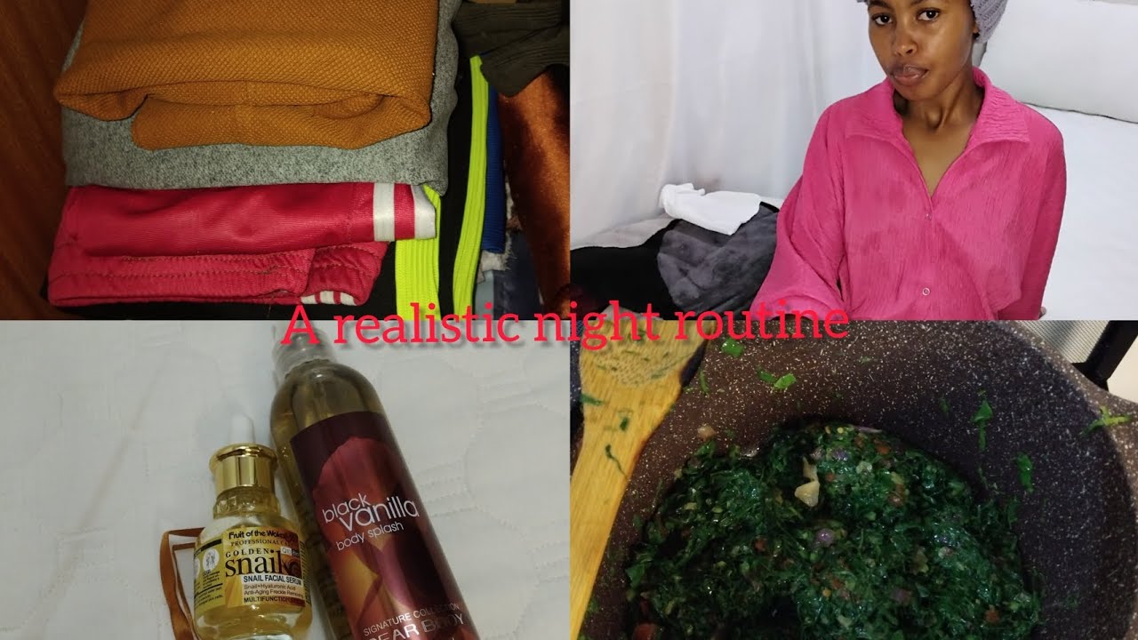 A realistic night routine /cooking/folding clothes chit chat /cleaning ...