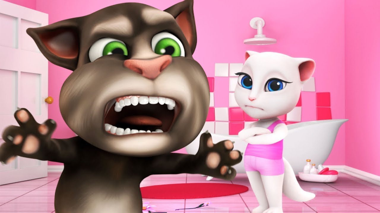 Talking Tom - Cleaning Challenge 😝 🧼 Cartoon for kids Kedoo Toons TV ...