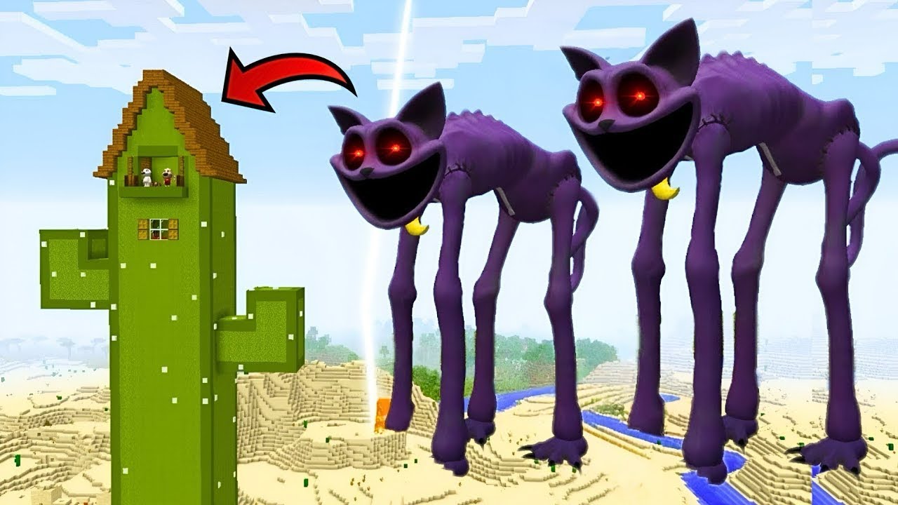 i Found Scariest CATNAP 😱 in Minecraft | Minecraft Catnap | - YouTube