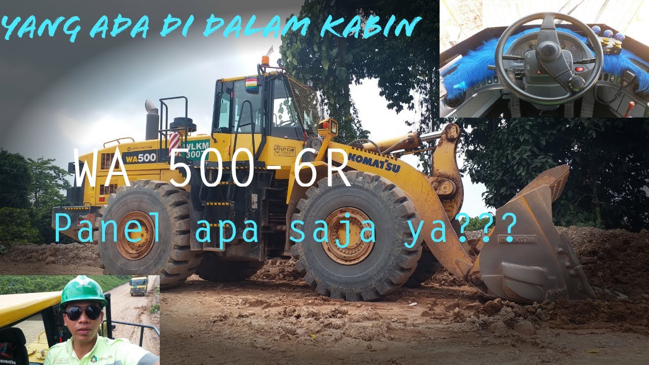 Wheel Loader Komatsu 500-6R | Review panel dan handle (lever) yang ada ...