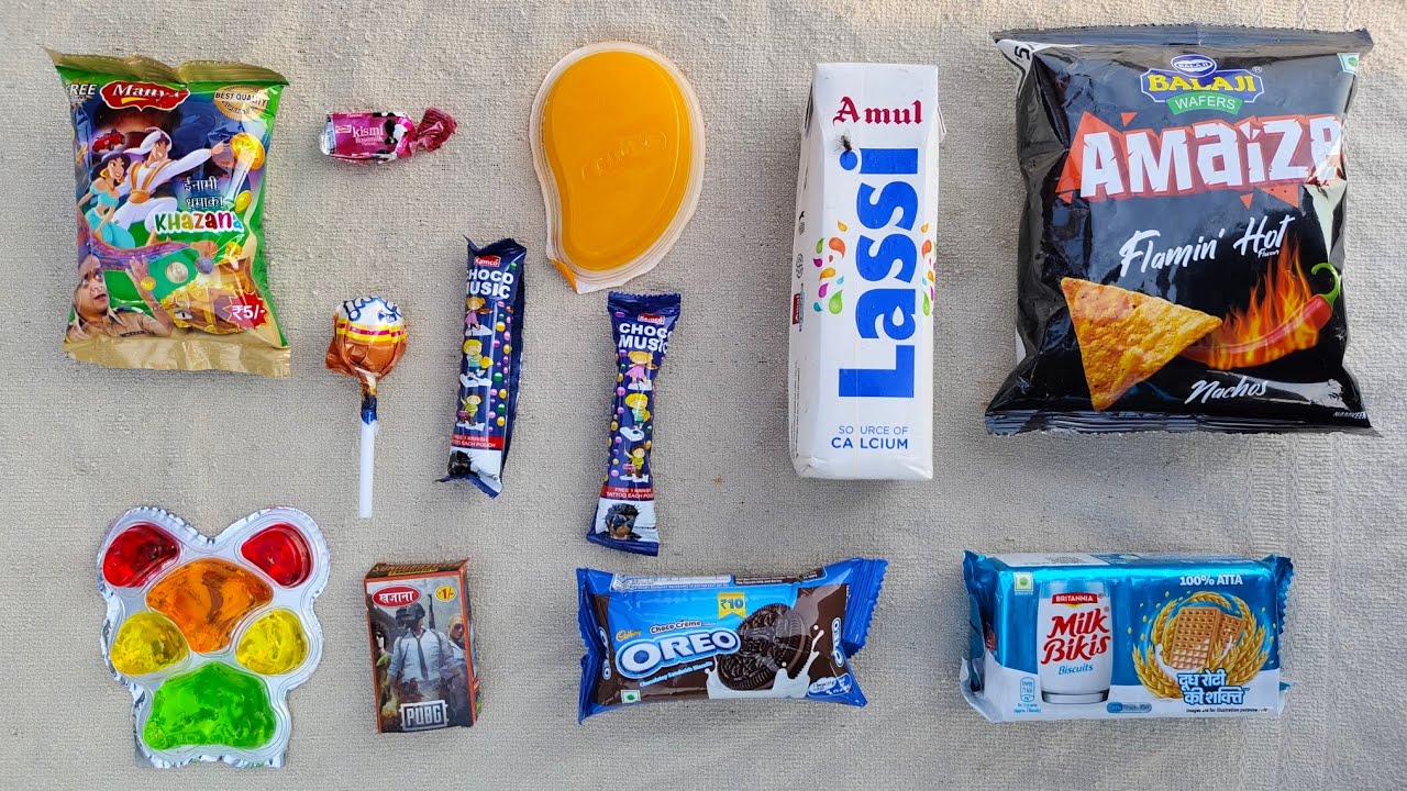 Lot's of Candy Surprise Snacks | Mini Oreo Amul Lassi jelly with Candy ...