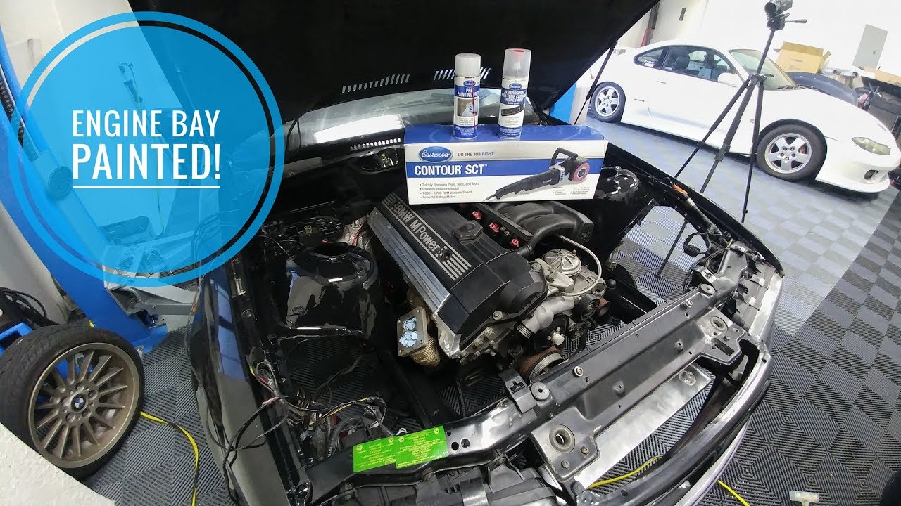 REFINISHED THE ENGINE BAY OF MY RACECAR ALMOST THERE! - YouTube