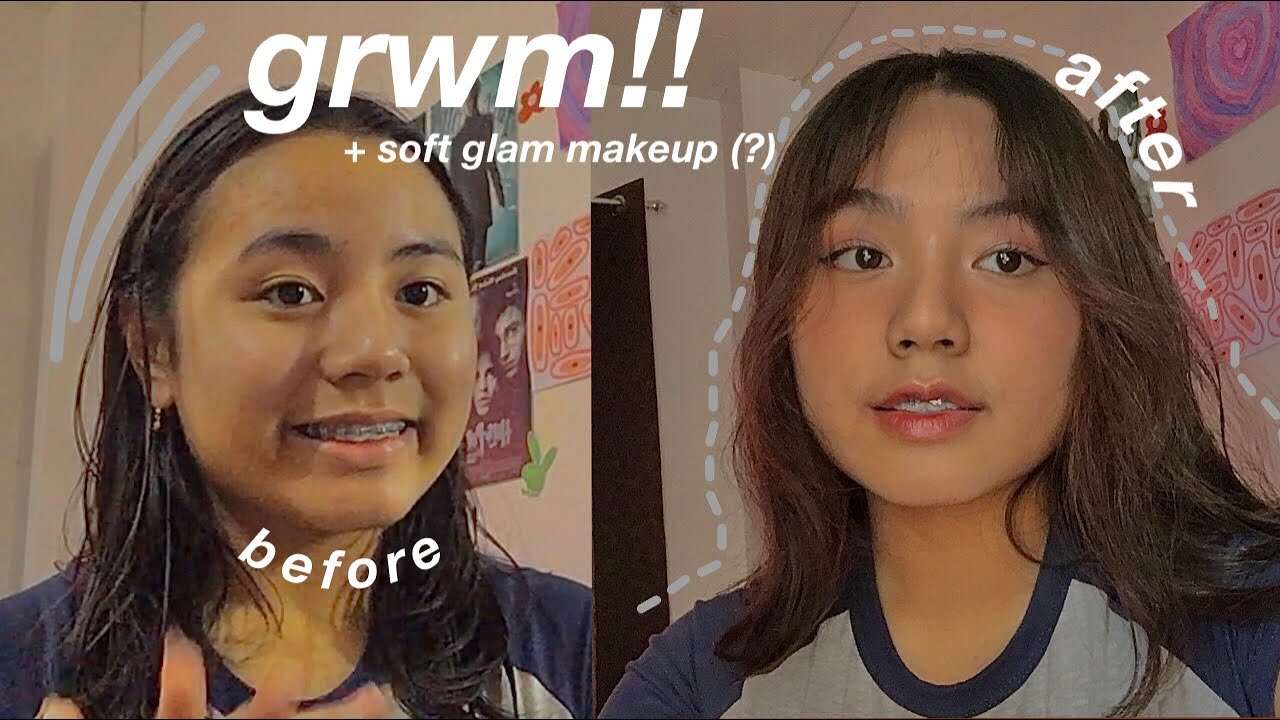 grwm for school! +soft glam makeup look(?) - YouTube