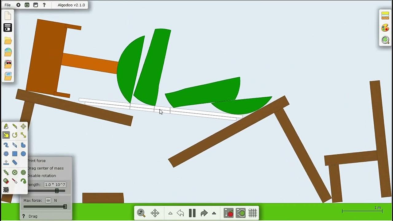 Once again in Algodoo - YouTube