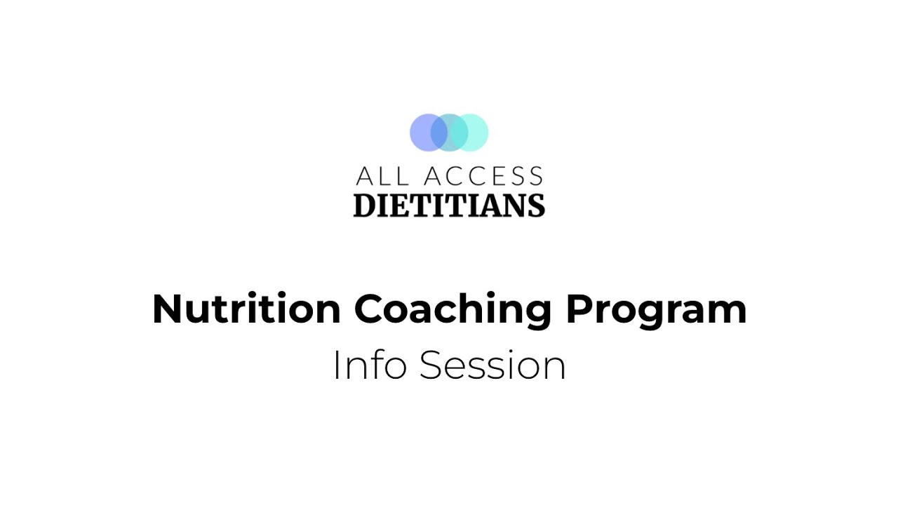 Nutrition Coaching Program - Info Session - YouTube
