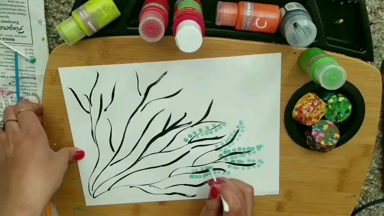 Step by step dot painting techniques for beginners-easy step-fun art ...