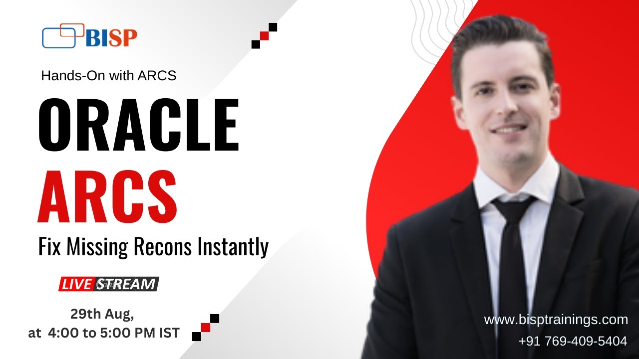 LIVE Webinar: Mastering Oracle ARCS – Prepare Reconciliations, Create ...