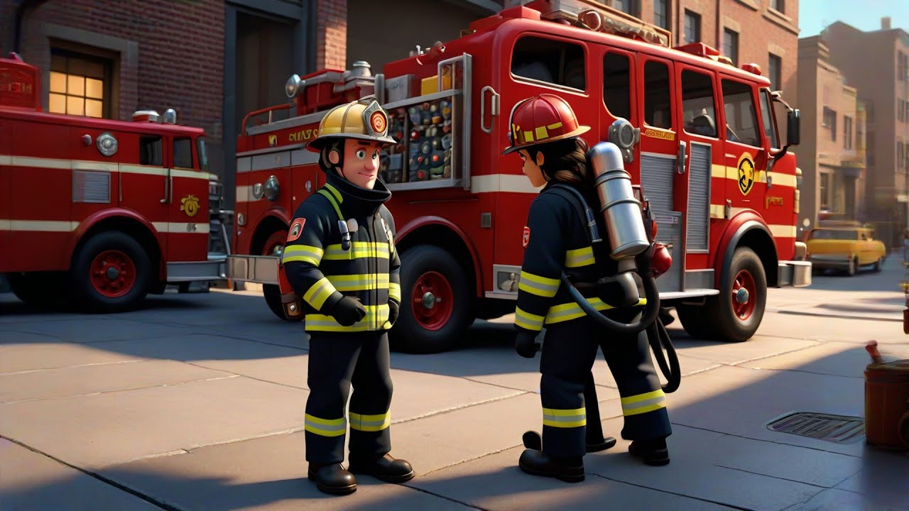 Firetruck Siren Goes Whoooo | Fire Engine Song for Kids | Nursery ...