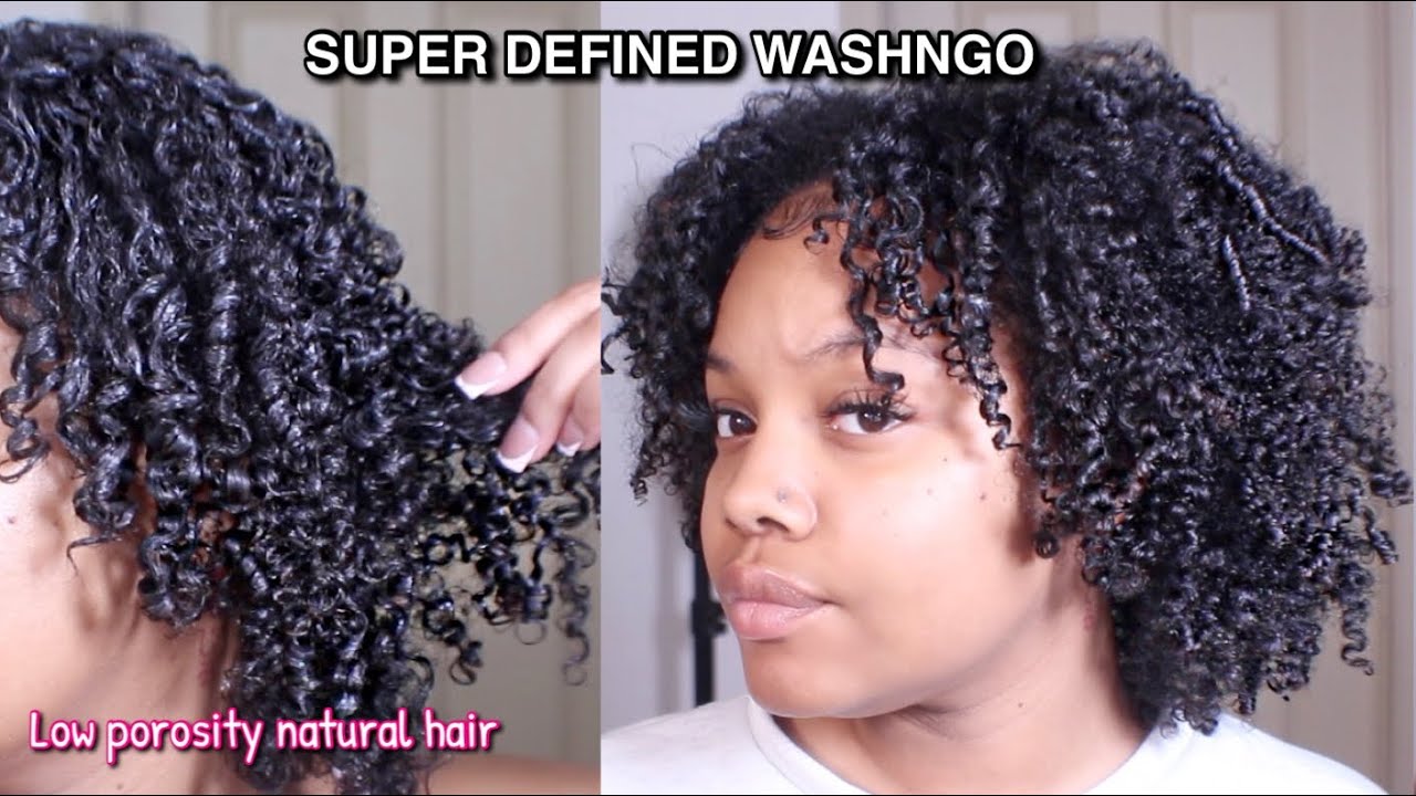 How To: Super Defined Wash N Go on Short Natural hair - Low Porosity ...