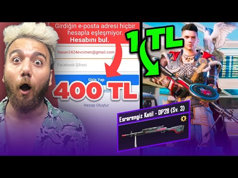 1TL'ye 3 SEVİYE YÜKSELTİLEBİLİR SİLAHLI HESAP ALMAK MÜMKÜN MÜ ? PUBG Mobile HESAP SATIN ALMA #3