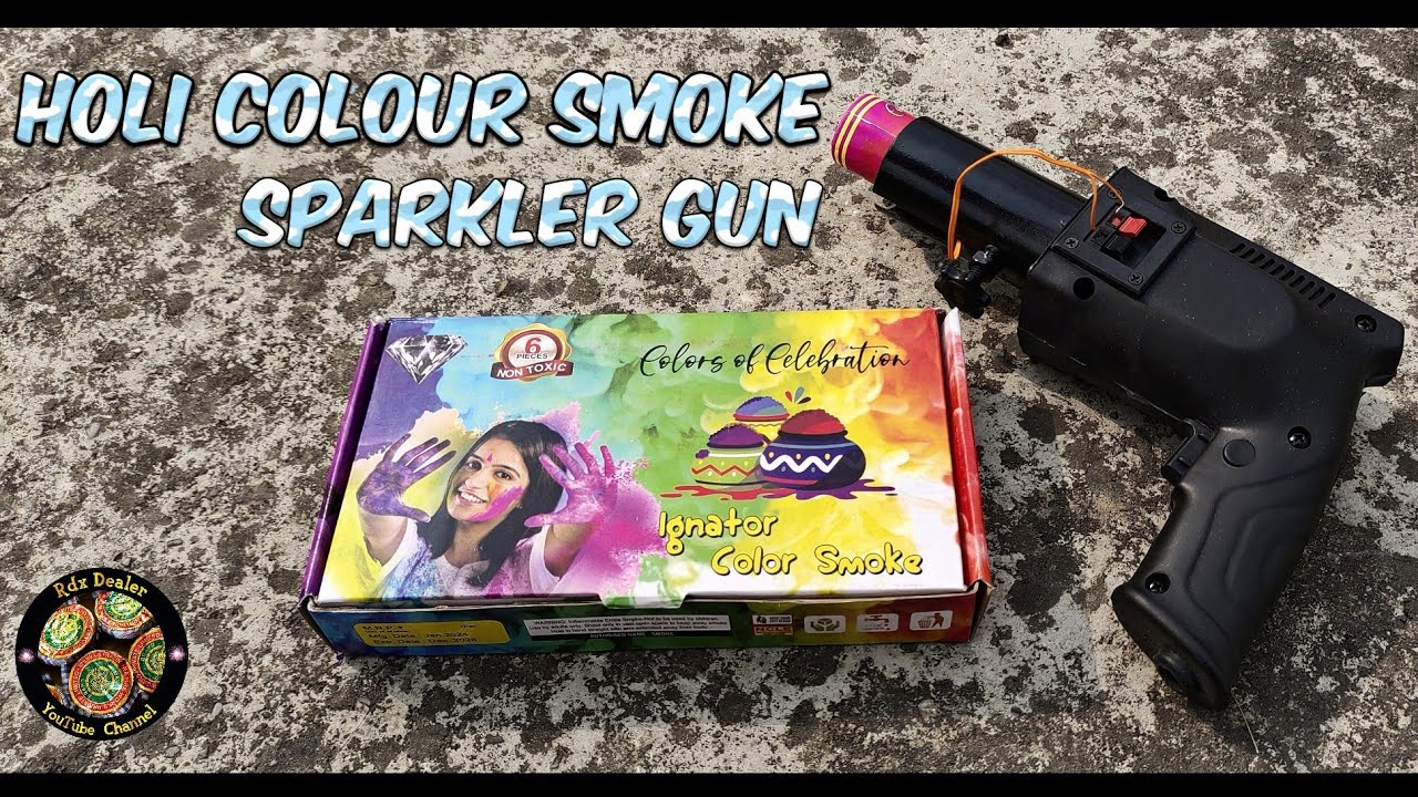 Holi Colour Smoke Gun Testing 2024 | Pyro Colour Smoke Gun Testing ...