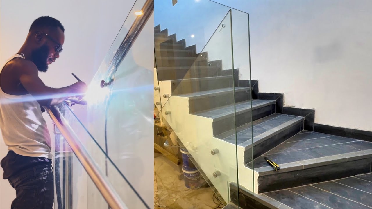 What have you Done to your Staircase‼️-Glass Balustrade installation ...