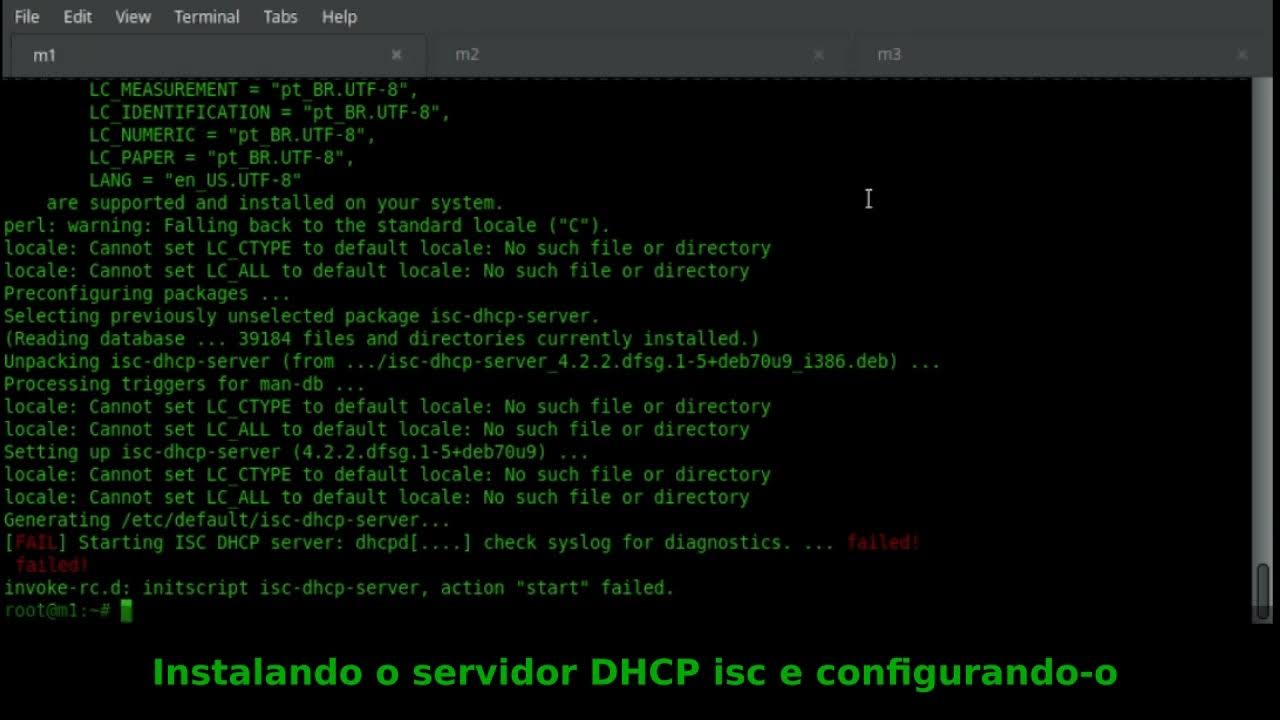 configurando o servidor DHCP isc - YouTube