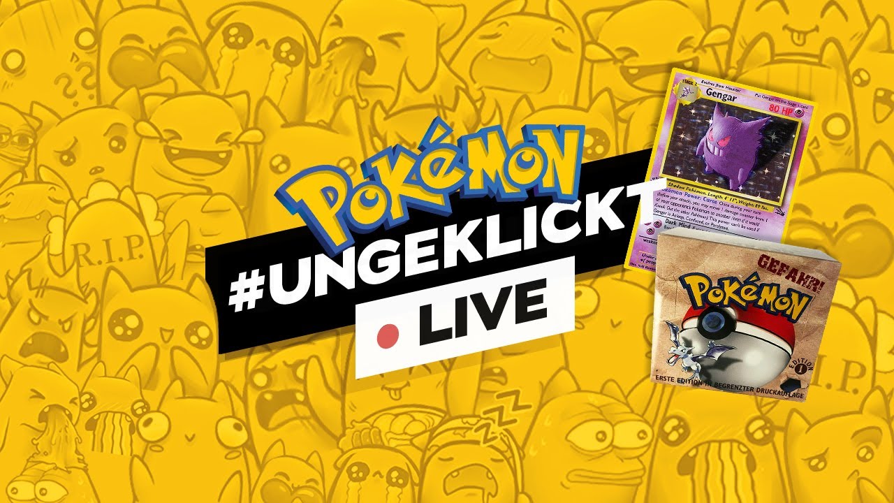 Pokémon TCG - Fossil 1. Edition! #ungeklickt Spezial 🔴 LIVE - YouTube