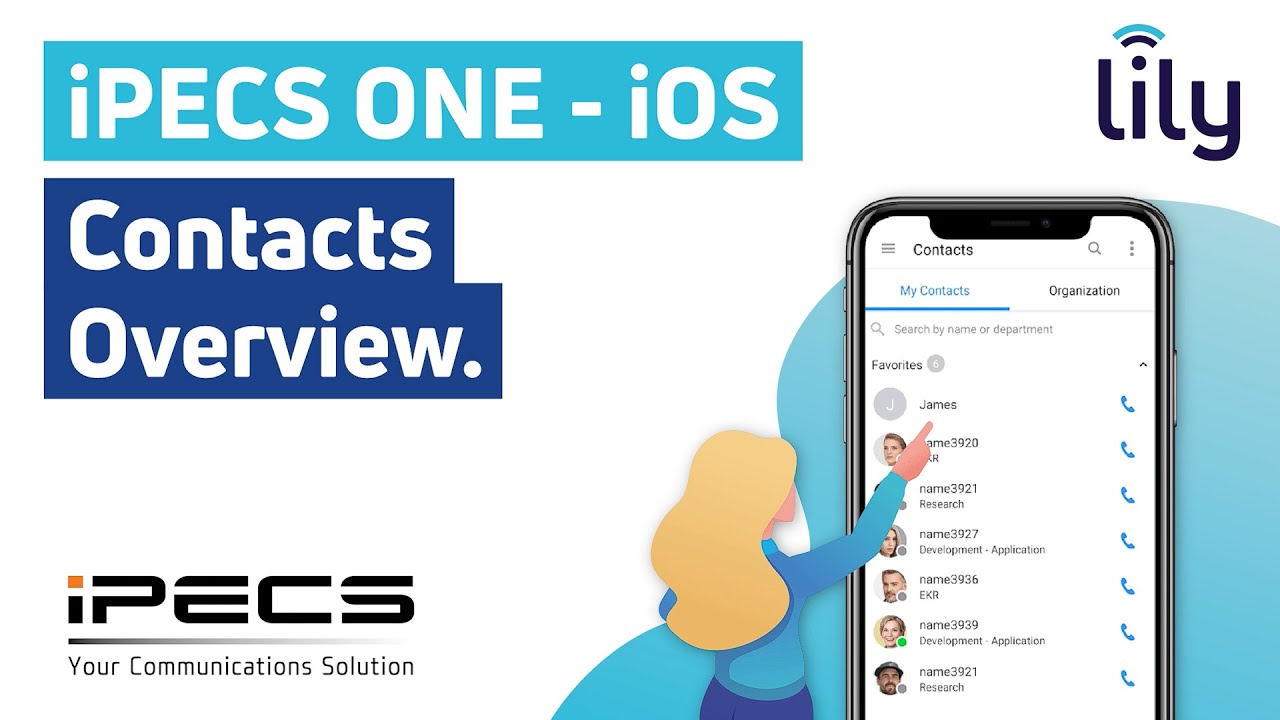 iPECS ONE iOS - Contacts Overview - YouTube