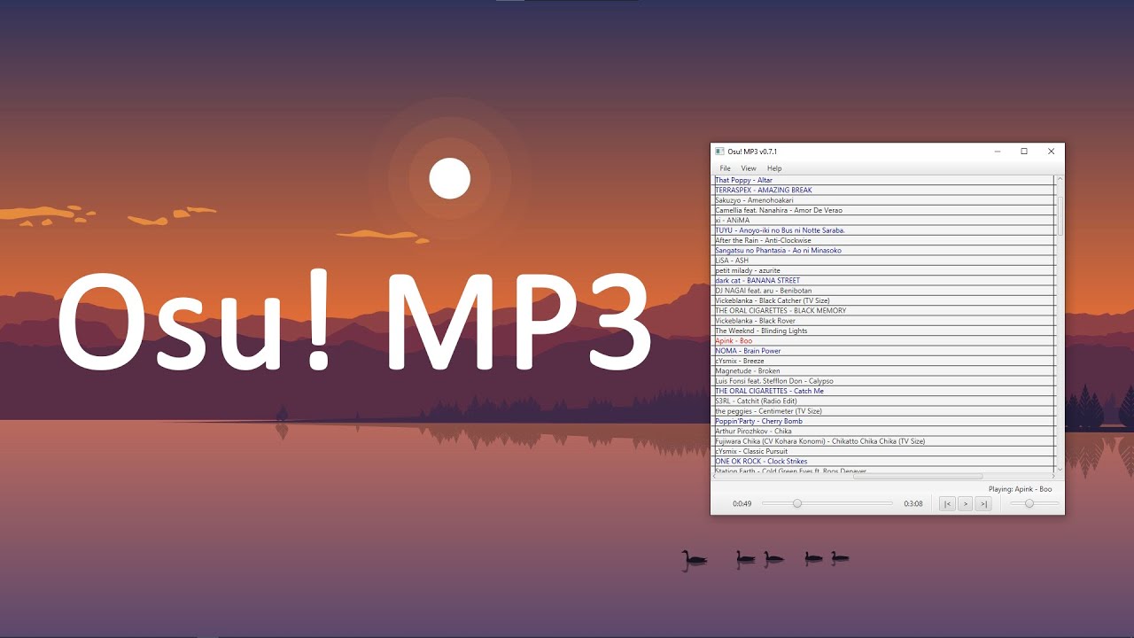 Osu! MP3 - An Osu! Music Player - YouTube