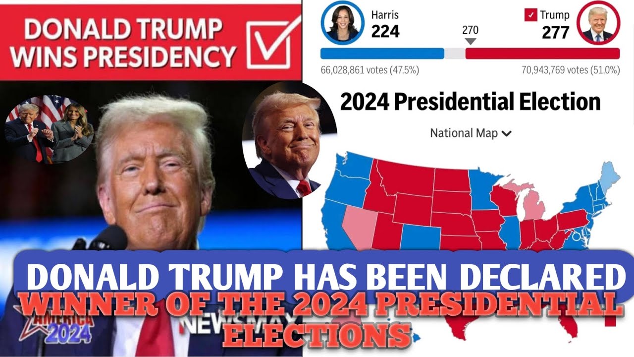 📍 DONALD TRUMP 📍 Wins presidential election 2024 - YouTube