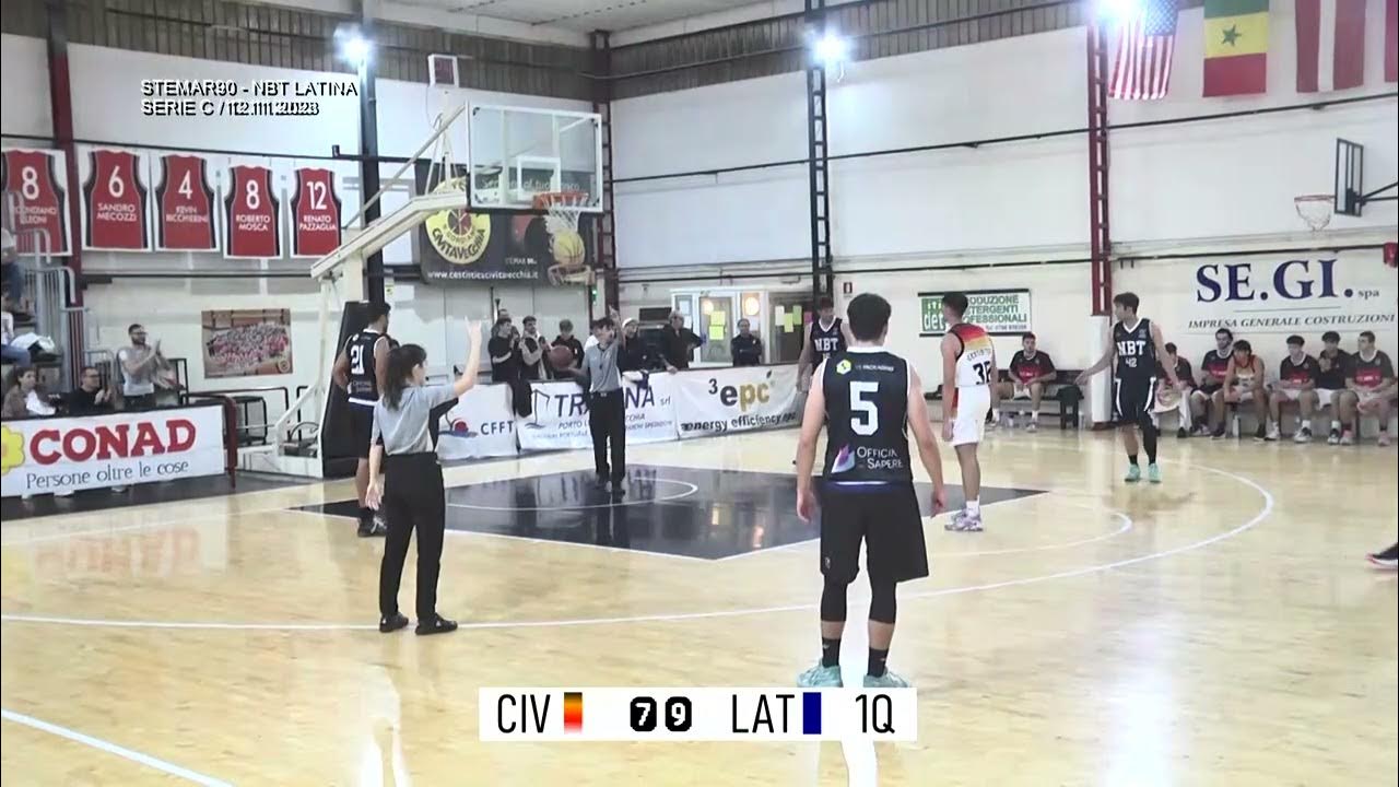STE.MAR 90 CIVITAVECCHIA - NBT LATINA | BASKET SERIE C | 12 NOVEMBRE 2023 - YouTube
