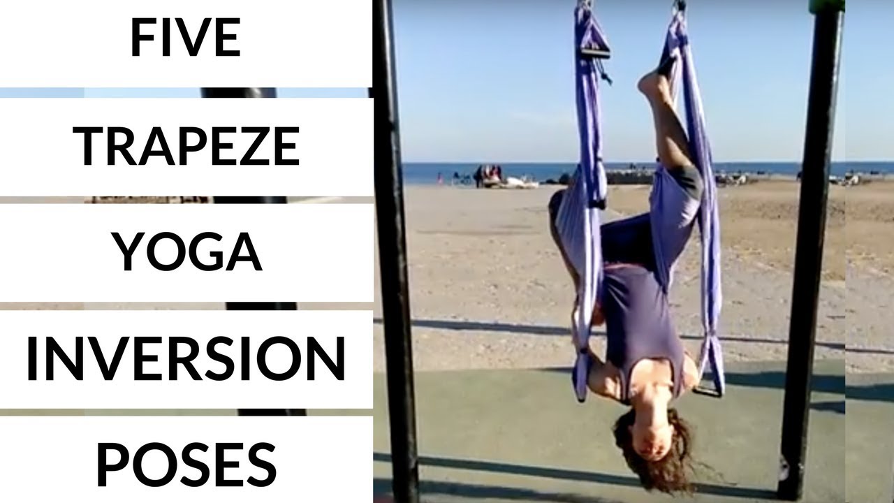 Journey with Jenney - 5 Trapeze Yoga Inversion Poses - YouTube