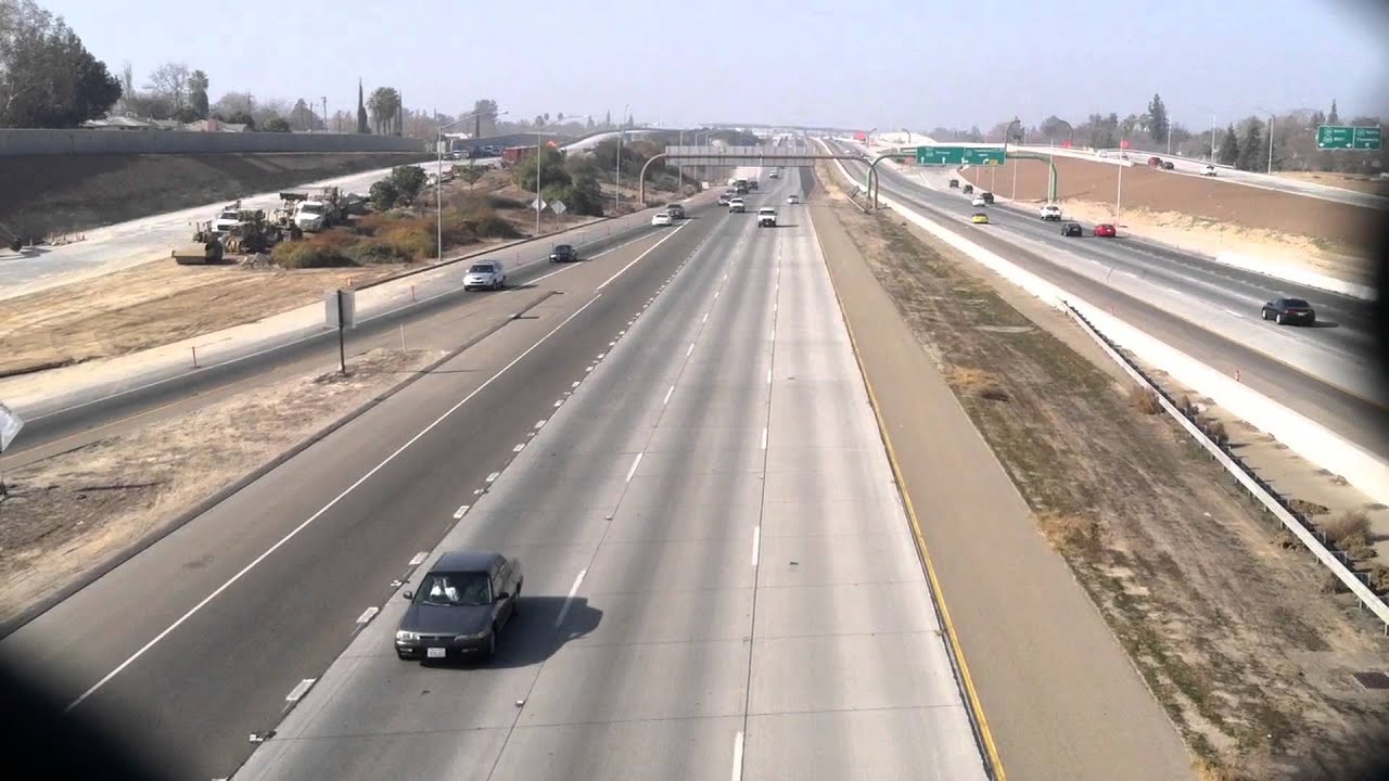 Highway 180 "braided ramp" progress - YouTube