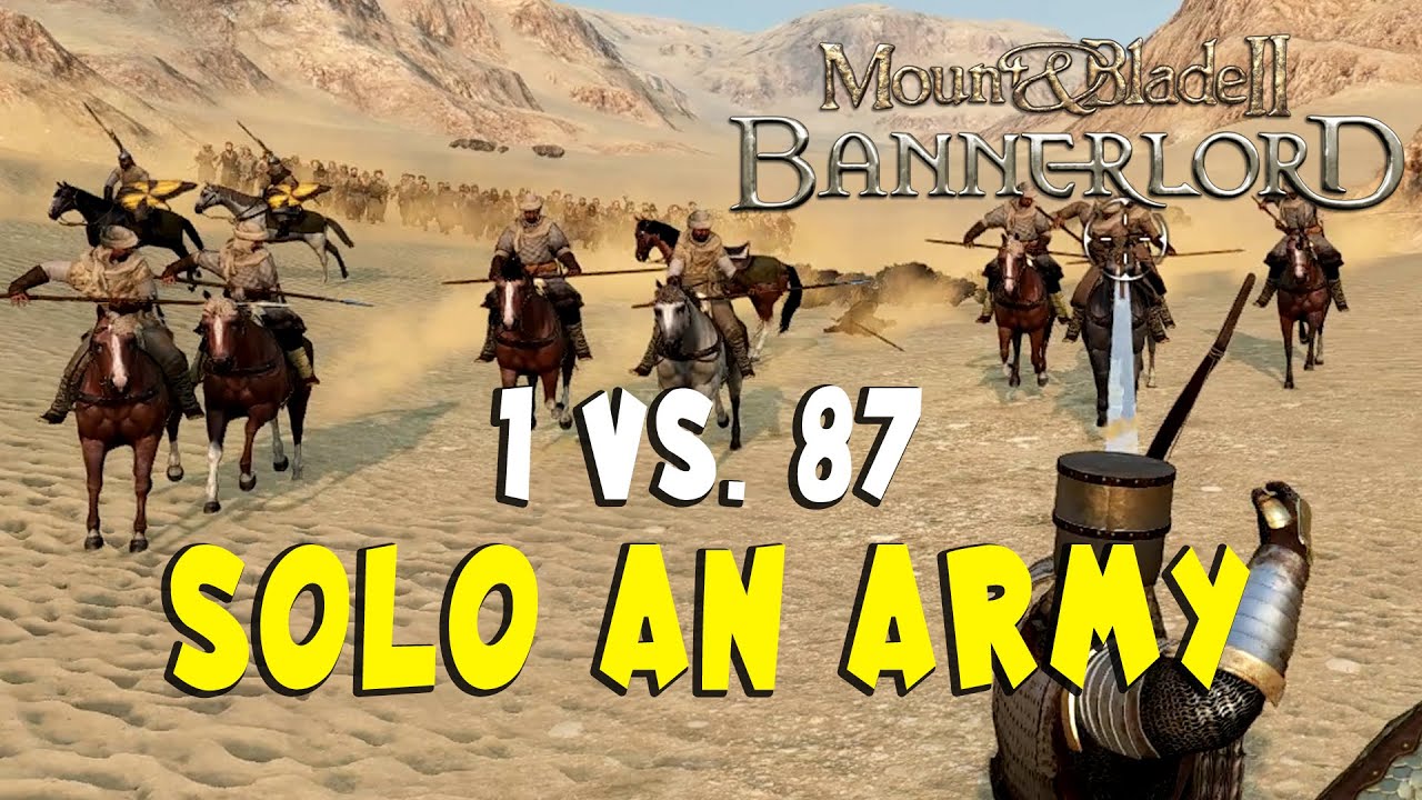 How to Defeat Bandit & Looter Armies Solo in Bannerlord - YouTube
