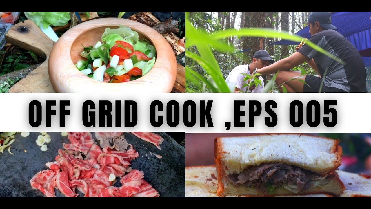 Hiking and Cooking OffGrid Cook, EPS005 *Homemade Sandwich* - YouTube