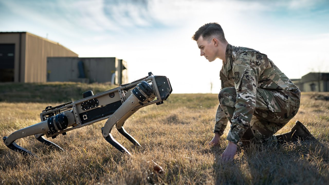 Meet the Futuristic Military Robot Dog - YouTube