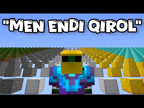 MINECRAFT LEKIN MEN PARKUR SIVILIZATSIYASI CHEMPIONI BO'LDIM UZBEK TILIDA DUBLAJ 