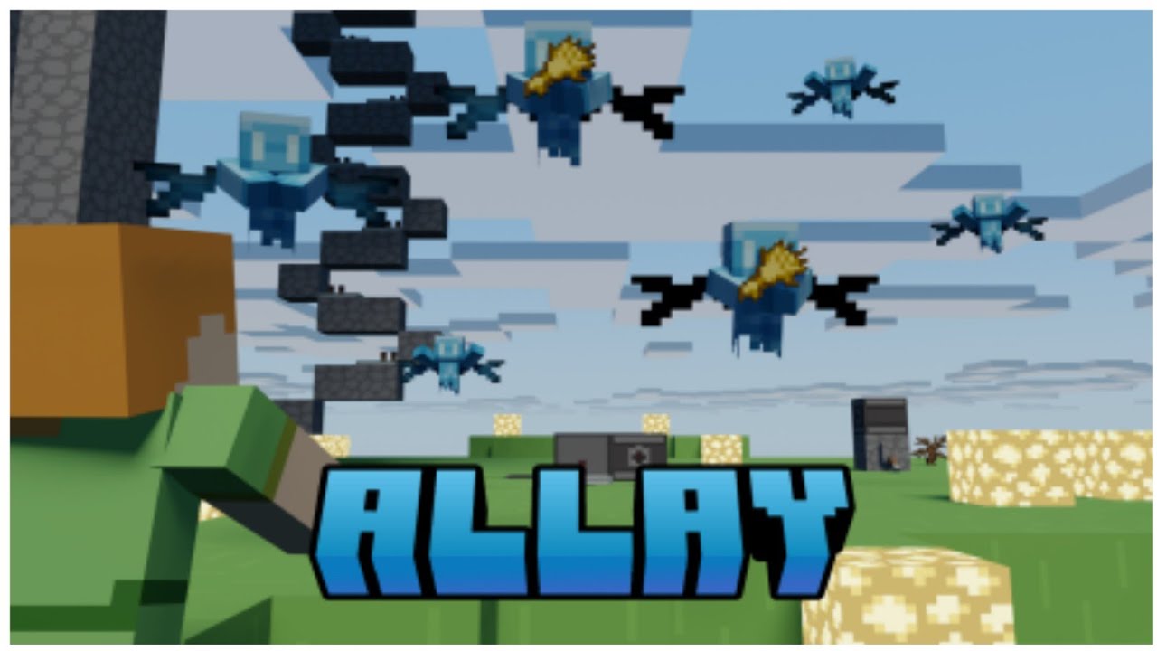 ALLAY ADDONS PARA MINECRAFT PE 1.18.0.21 The Wild Update - YouTube