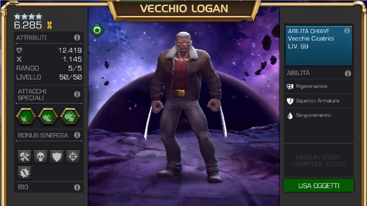 100° Rango 5/50 Old Man Logan 4⭐ (Con Grazia) - 💖 MARVEL Contest Of ...