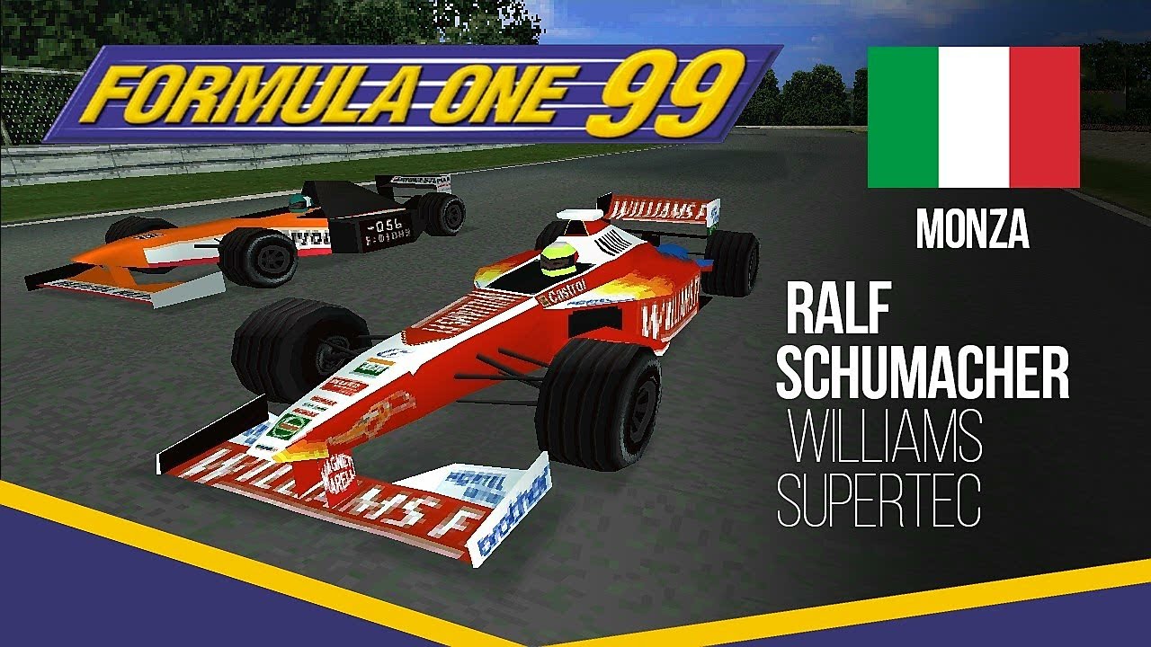 F1 99 ps1 gameplay: Monza - Ralf Schumacher (Expert) - YouTube