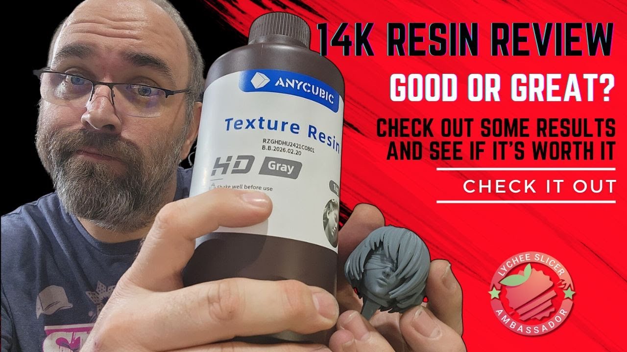 14K Resin Review Anycubic Texture 14K HD Resin - YouTube