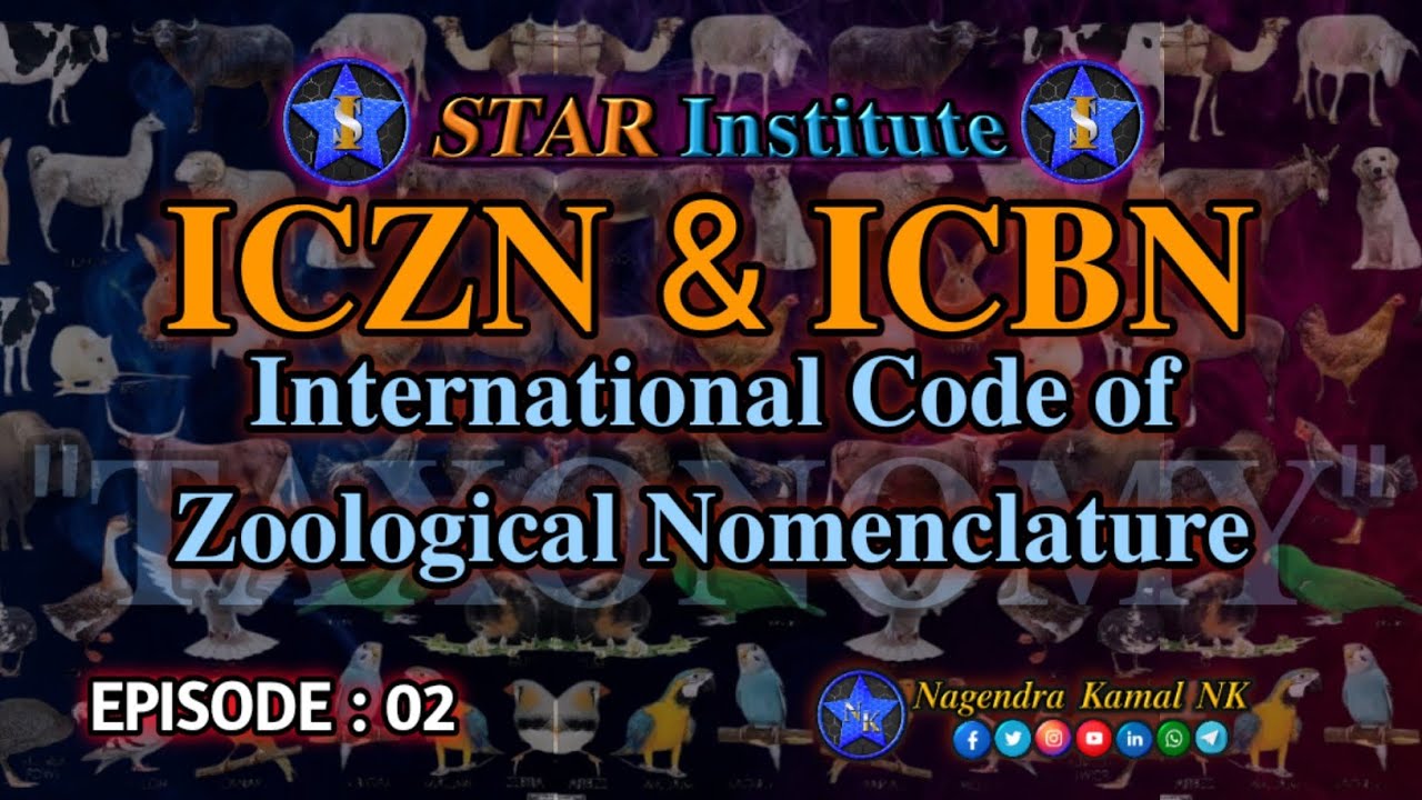 'International Code of Zoological Nomenclature' !! "ICZN & ICBN" !! By ...