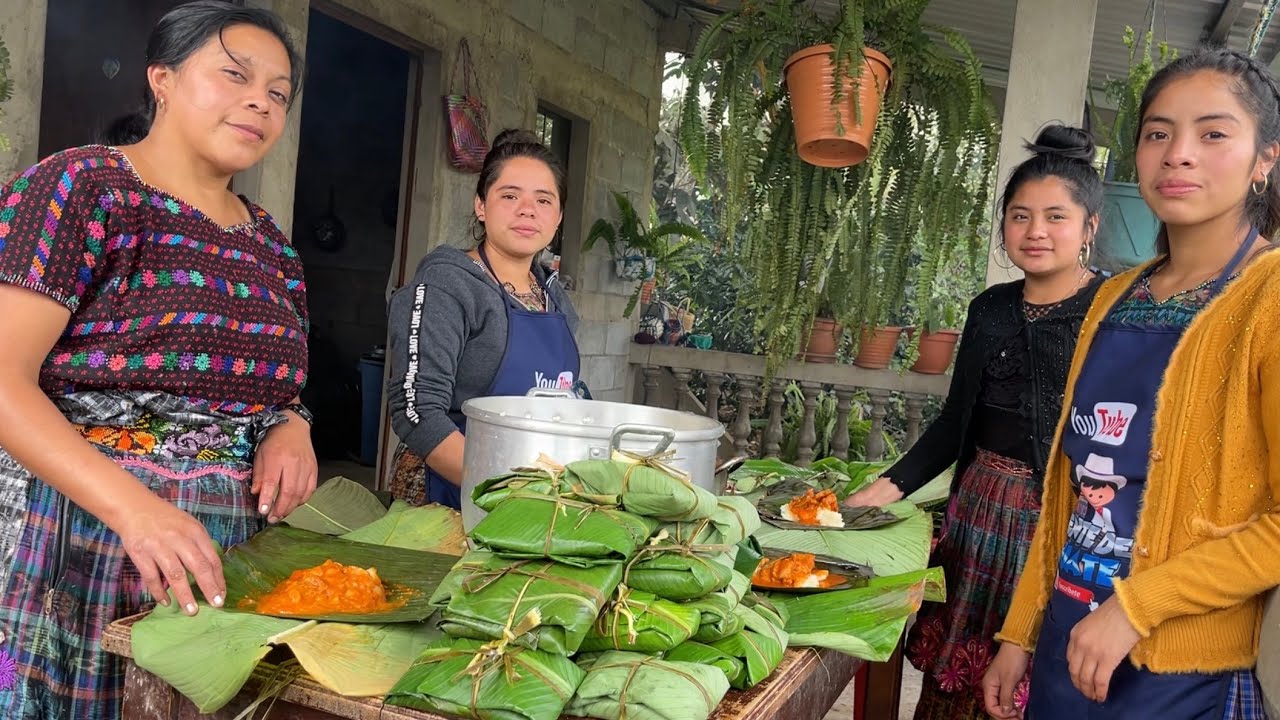 Cocinando PACHES, Comida Típica De Santa Cruz Comitancillo San Marcos ...