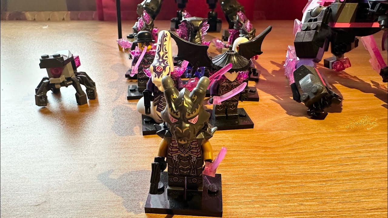 Lego ninjago crystalized overlord army - YouTube