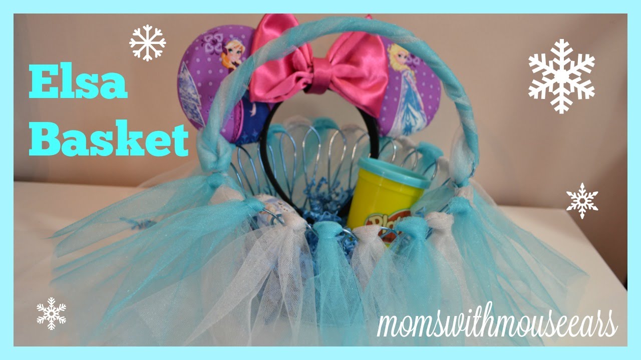 Elsa Princess Easter Basket DIY!! ♥ Tulle Skirt | momswithmouseears ...
