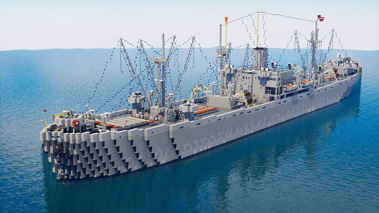 Minecraft WW2 Liberty Ship Showcase - YouTube