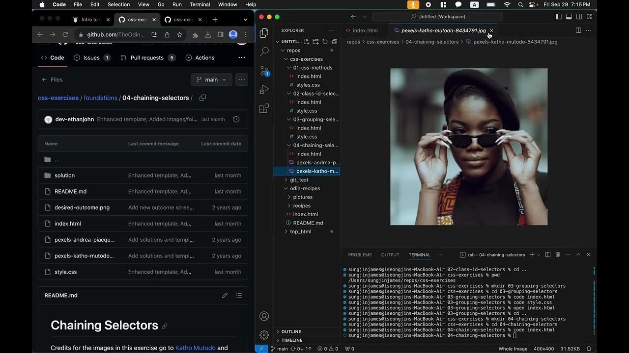 #2 | 04-chaining-selectors (CSS Exercises) | Intro to CSS | The Odin Project | Walkthrough - YouTube