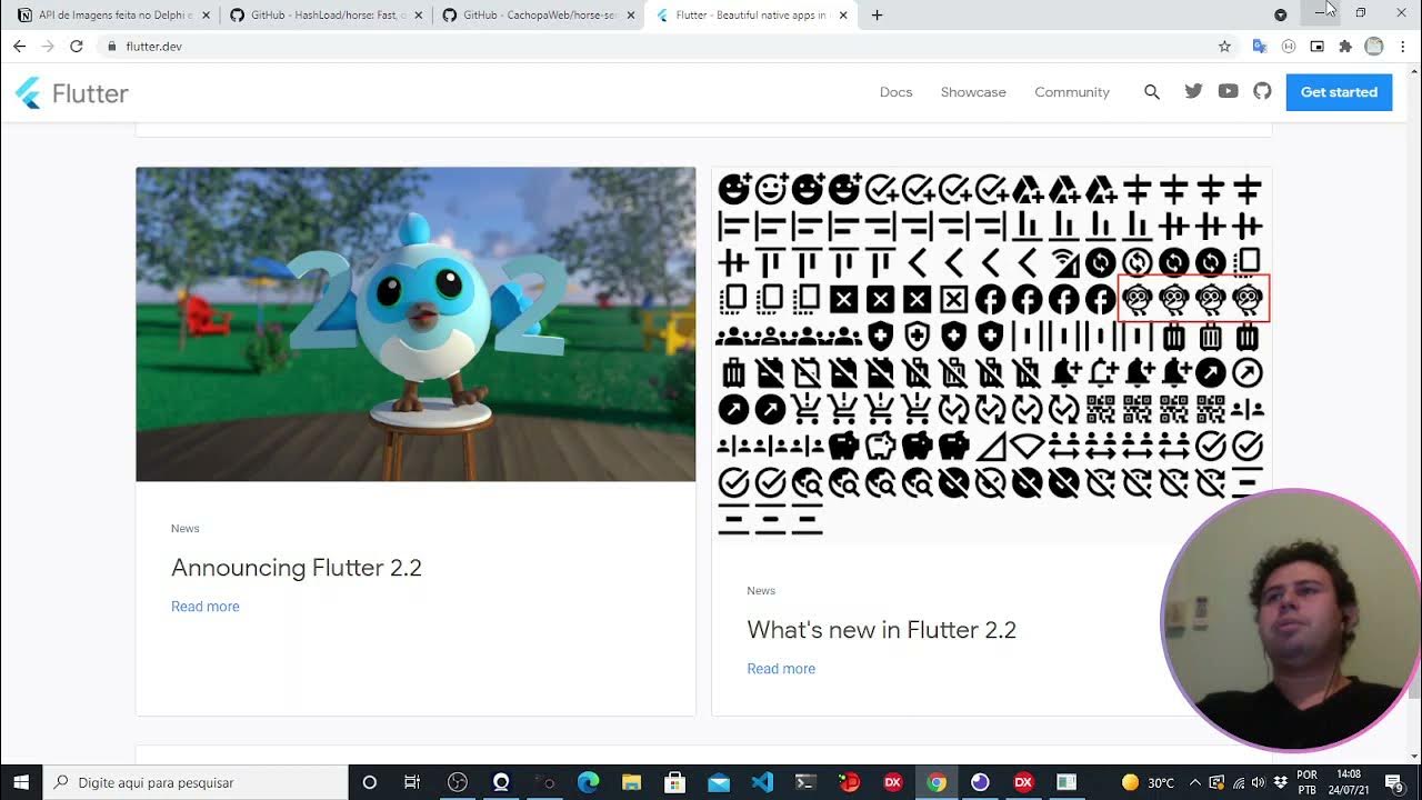 Consumindo API de imagens feita no Delphi, com Flutter - YouTube