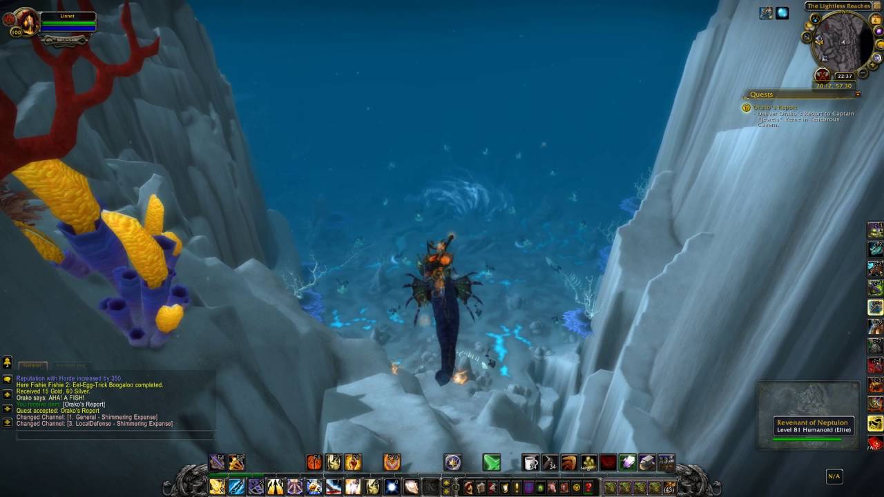 Orako's Report Quest ID 26092 Playthrough Vashj'ir - YouTube