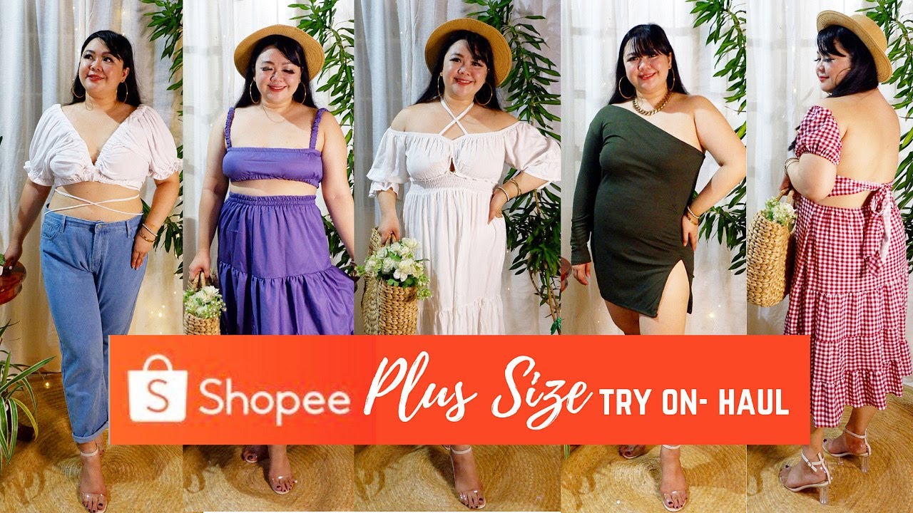 SHOPEE Plus Size Try On – Haul & GIVEAWAY |#PlusSizeFashion |# ...