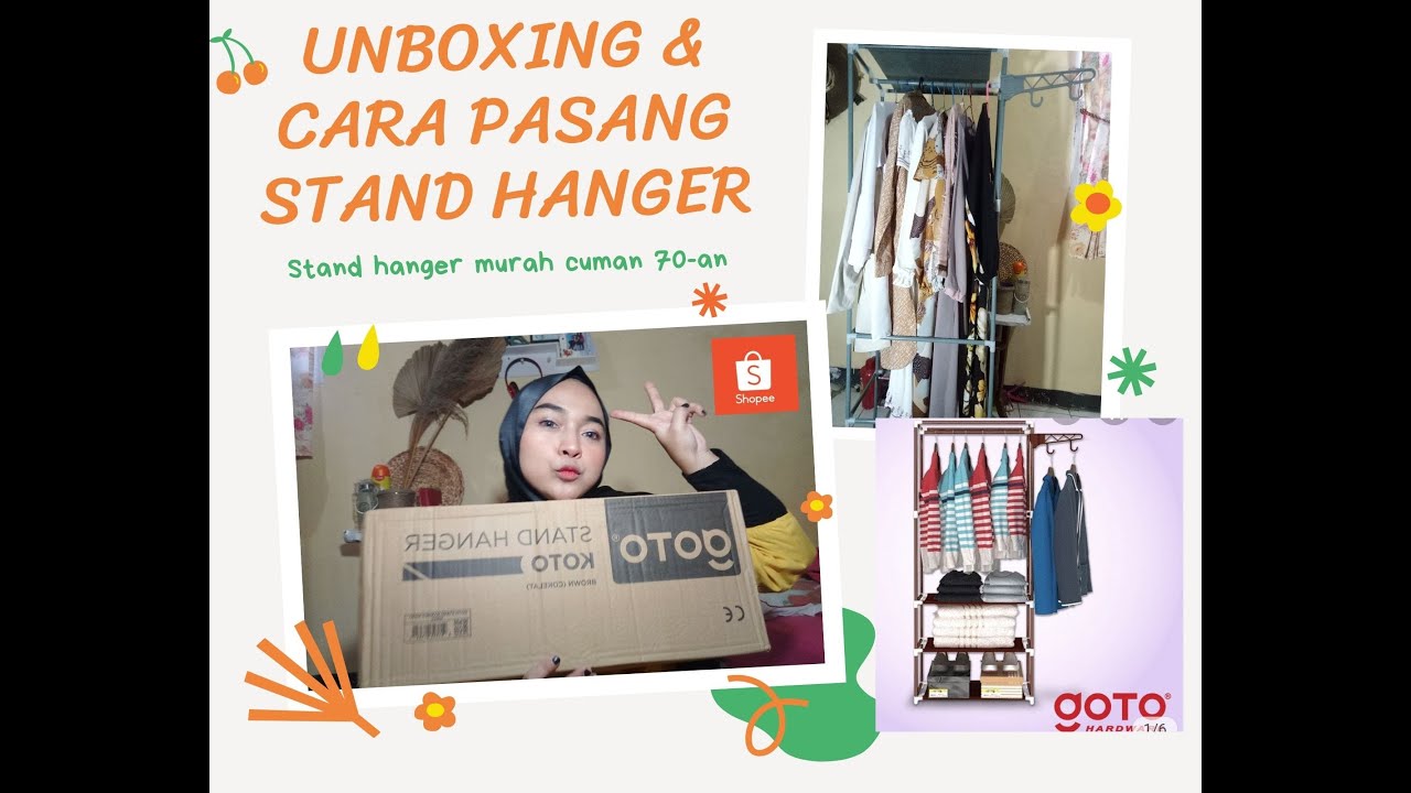 STAND HANGER MURAH l CARA MEMASANG STAND HANGER l cara merakit ...