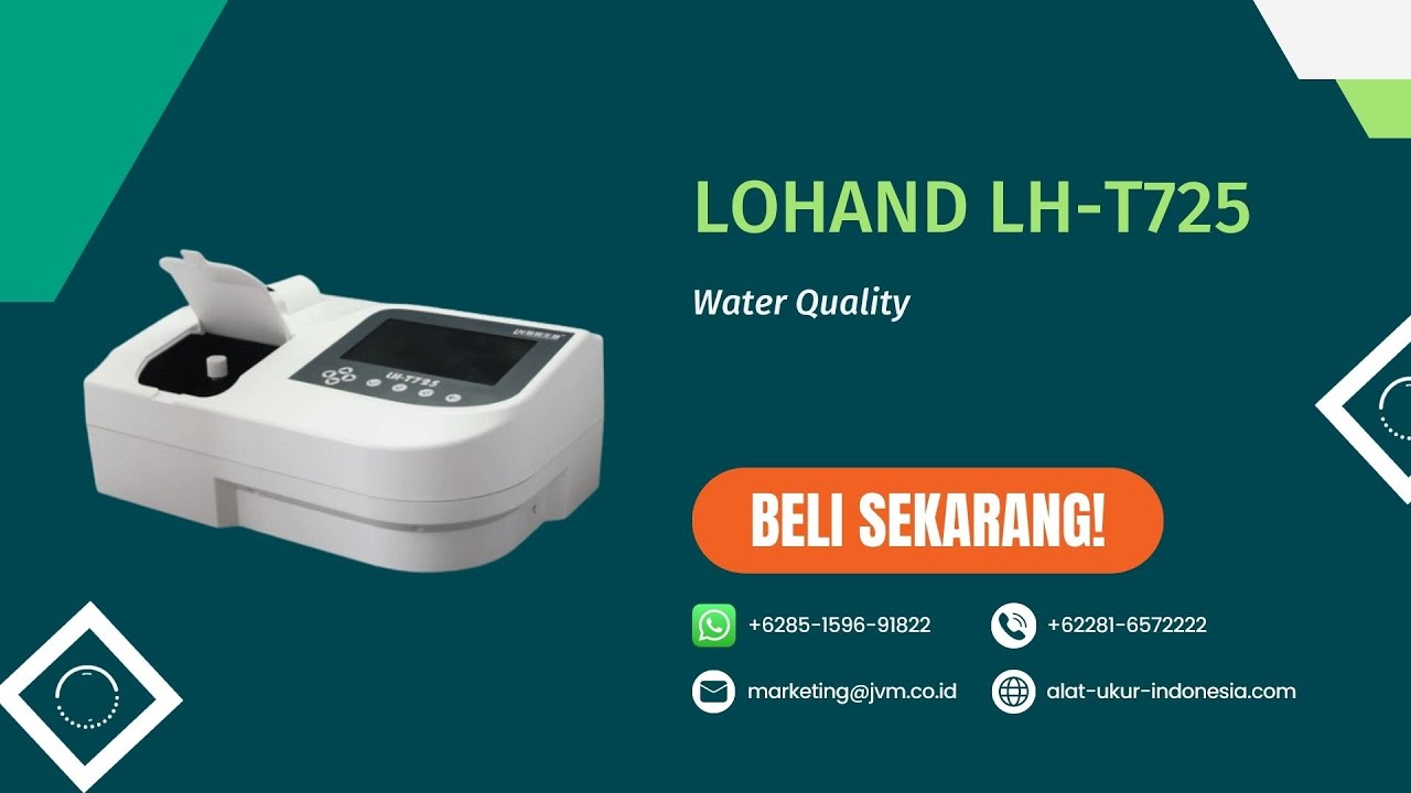 💦JUAL!! Water Quality LOHAN LH-T725 | WA 085-1596-91822 - YouTube