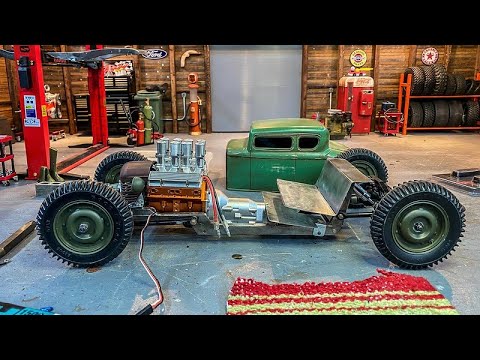 5 Window RC Rat Rod Build, Part 6, Electronics Tray and Seat Fab - YouTube