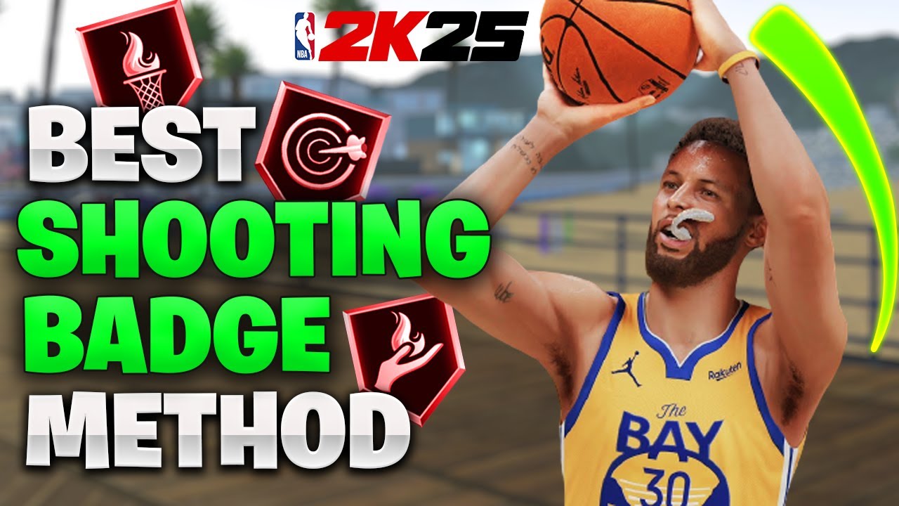 HOT TO GET SHOOTING BADGES FAST IN NBA 2K25!! - YouTube