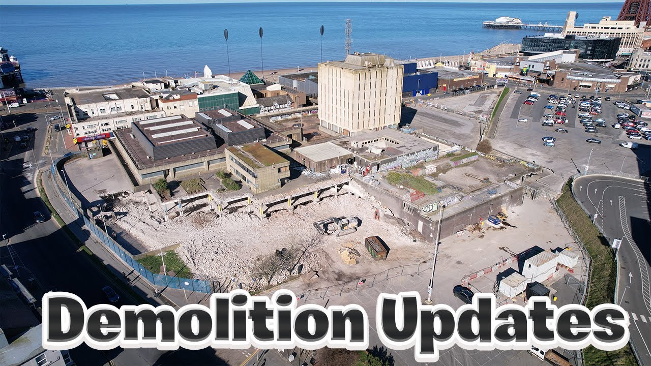 Blackpool Court Demolition Update 15/3/25 #blackpool - YouTube