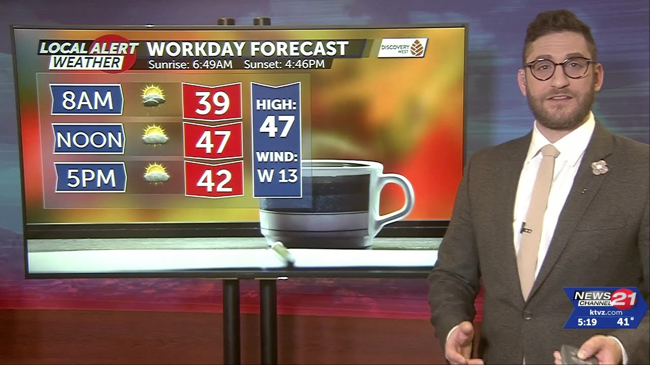 Brisk pattern continues early today - YouTube