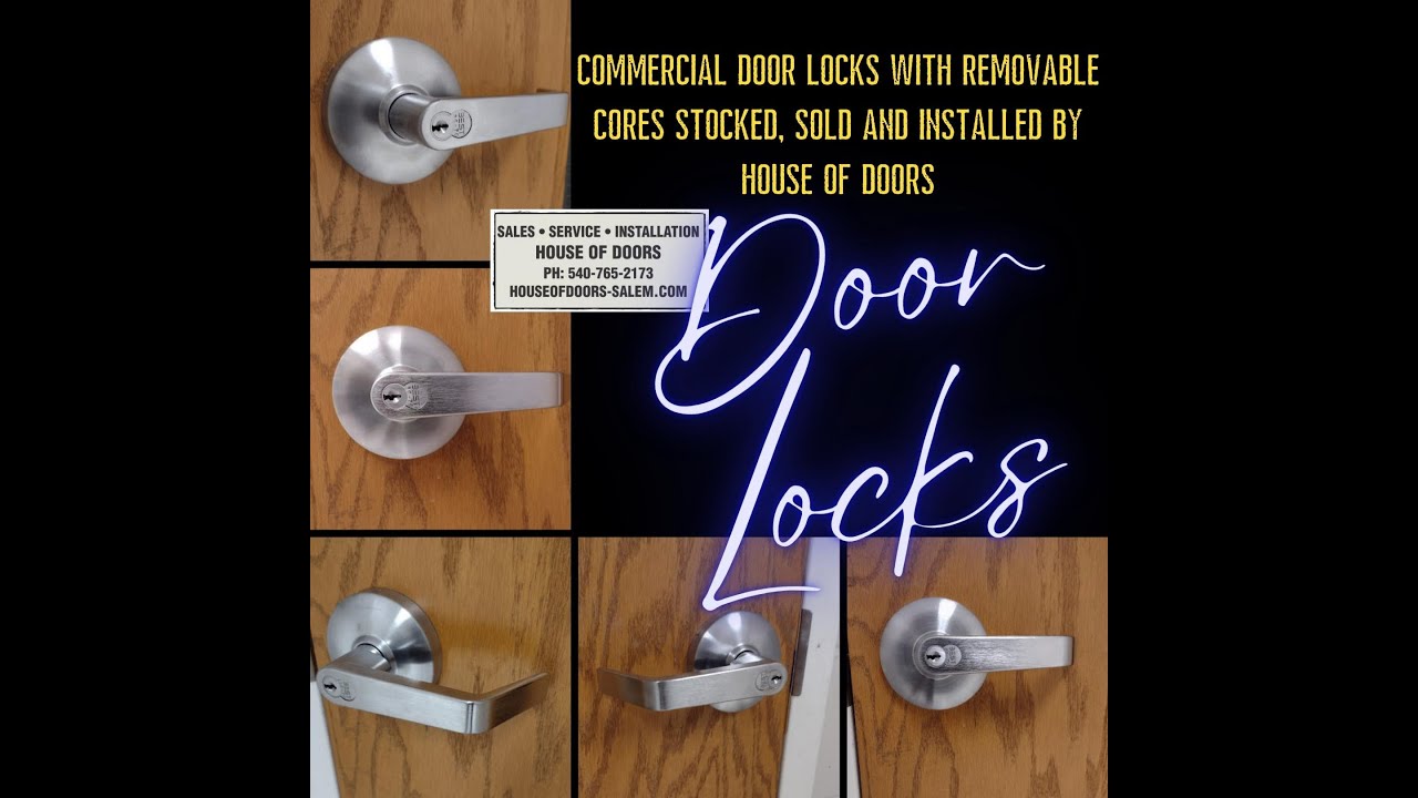 Commercial interchangeable core locks IN STOCK - YouTube