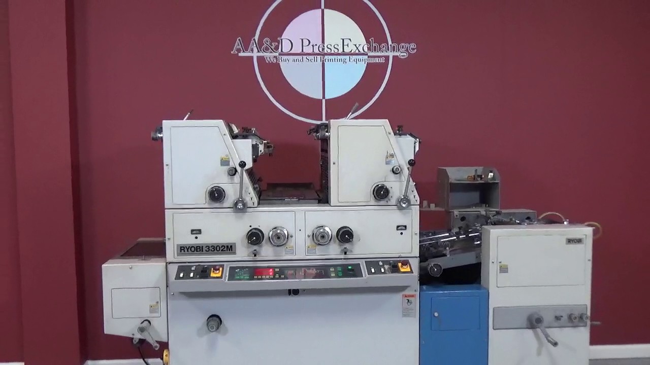 Ryobi 3302M True Two Color Press - YouTube